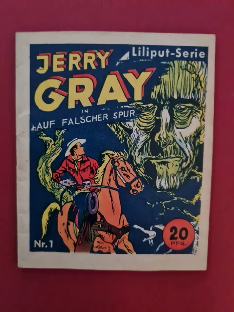 JERRY GRAY COMIC Heft Nr.1 (Danehl Lilliput 1953 Original) Zustand 1 ...
