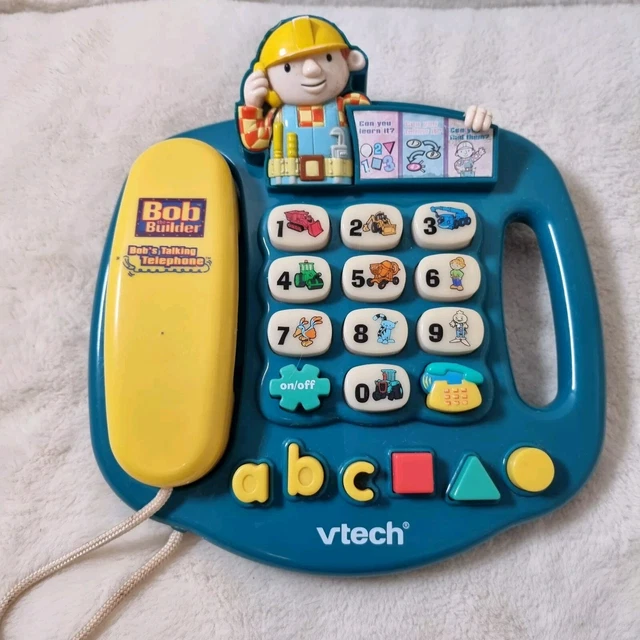 VTECH BOB THE Builder Talking Telephone Toy Learning Interactive Fully ...