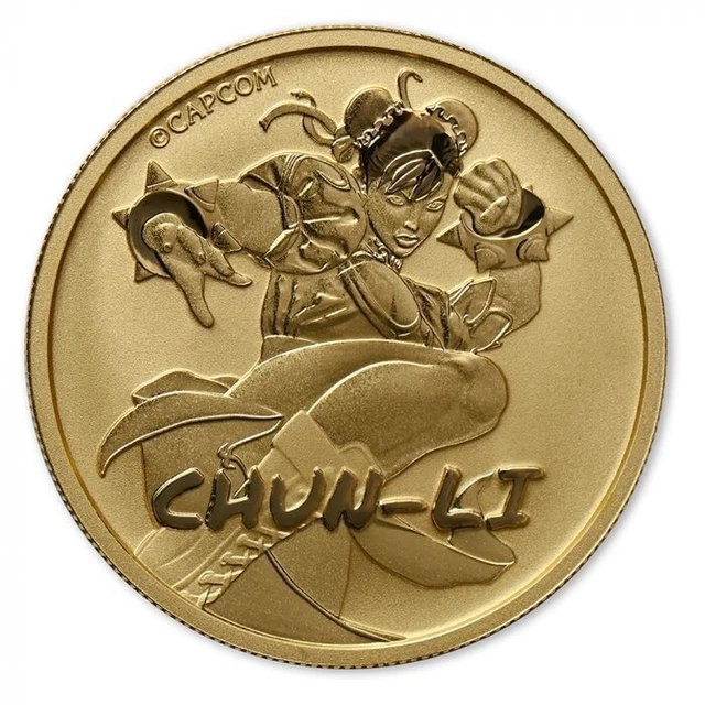 100$ DOLLAR STREET Fighter - Chun Li Tuvalu 1 OZ Gold 2022 £2,456.32 ...