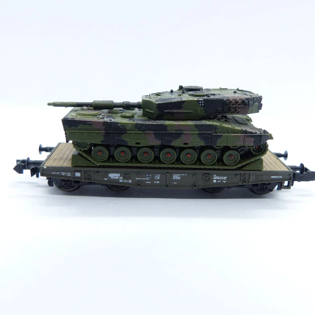 ROCO SPUR N 901 Schwerlastwagen mit Leopard 2a Bundeswehr 20 EUR 23,06 ...
