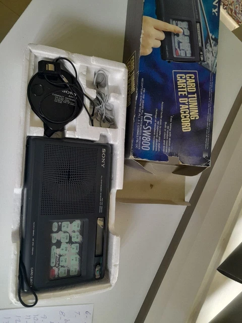RADIO SONY ICF-SW800 WORLD BAND RECEIVER. Functioning properly. $5.00 ...