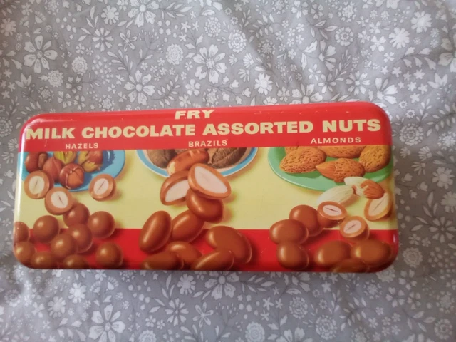 VINTAGE 1960S CADBURY Limited Fry Milk Chocolate Assorted Nuts Tin £10. ...