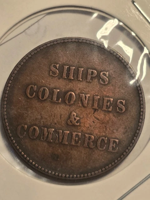 CANADIAN COLONIAL TOKEN 1829-1835c Ships Colonies Commerce PE-10-35; F ...