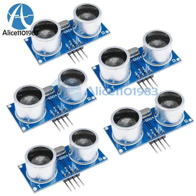 5PCS ULTRASONIC SENSOR Module HC-SR04 Distance Measuring Sensor for ...