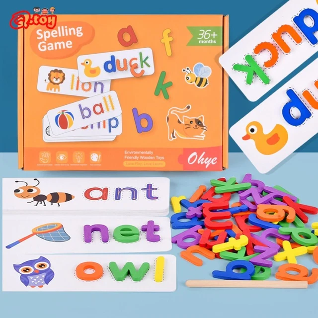 ALPHABET GAME 26 Alphabet Letter Word Spelling Game for Early Education ...