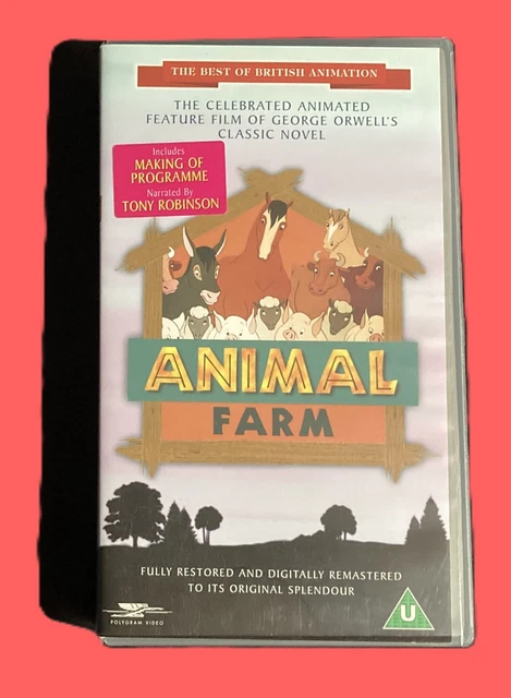 ANIMAL FARM RESTORED & Remastered VHS Video 1999 George Orwell ...