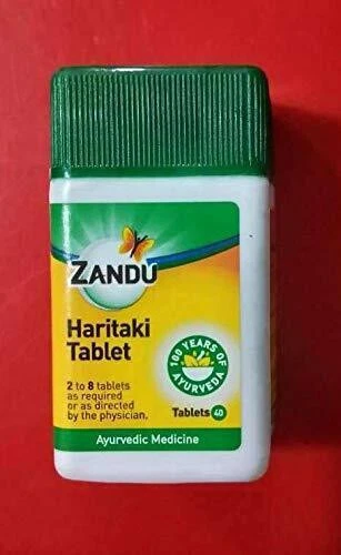 ZANDU AYURVEDIC HARITAKI 40 Tablet for Constipation,Carminative ...