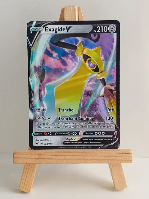 CARTE POKEMON EXAGIDE 126/185 V Ultra Rare Epée et Bouclier 4 EB04 FR ...