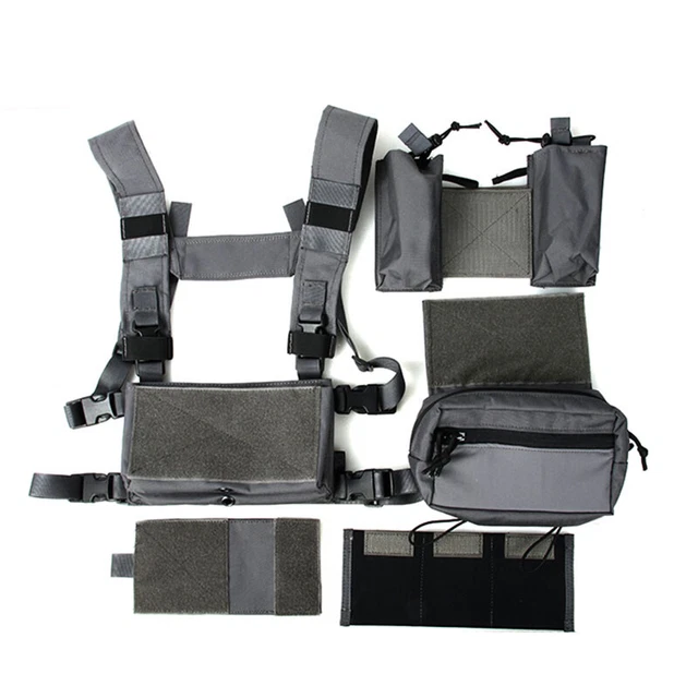 TMC HUNTING TACTICAL Airsoft Vest Modular Chest Rig Set TMC3115- WG EUR ...