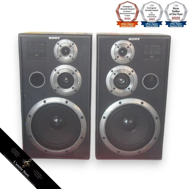 SONY SSV525AV 3WAY Bookshelf Speaker System Pair 6 Ohm 50W Working Well ...