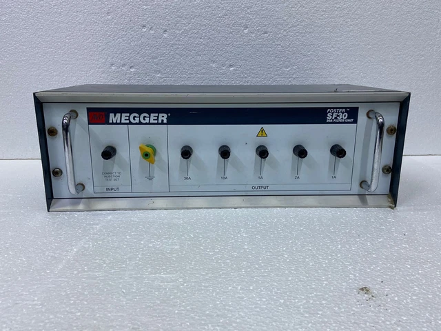 MEGGER FOSTER SF30 30A Filter Unit Ch#1 £926.82 - PicClick UK