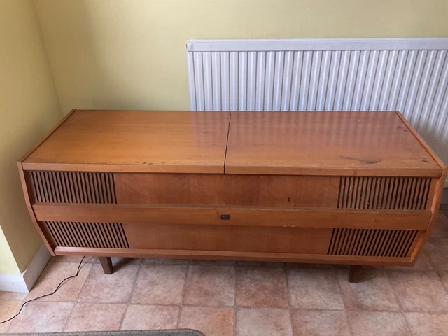 1970S VINTAGE HMV Radiogram with Garrard turntable £1.75 - PicClick UK