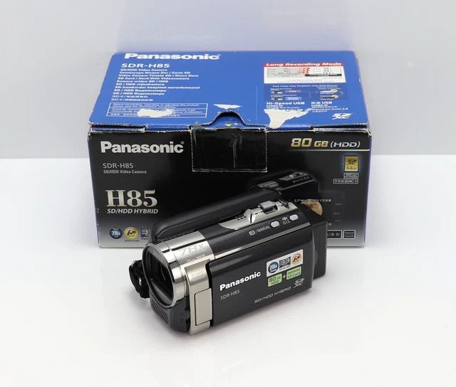 PANASONIC SDR-H85 CAMCORDER Boxed 80Gb Hard Drive / Sd Card Digital ...