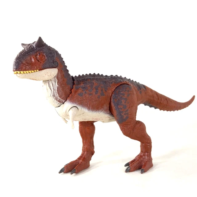 FIGURINE JURASSIC WORLD Carnotaurus Chomp Action Attack Dino Mattel ...