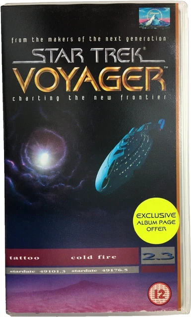 STAR TREK VOYAGER 2.3 Tattoo / Cold Fire VHS PAL CIC 1995 Dolby - Mint ...