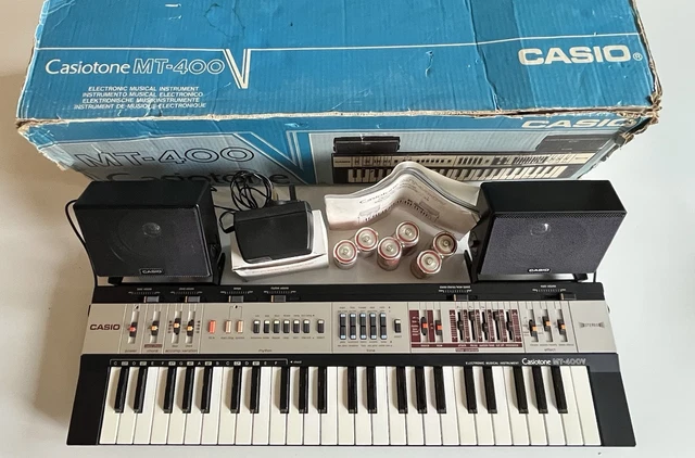 VINTAGE CASIOTONE MT-400V Original Speakers Adapter Instructions ...