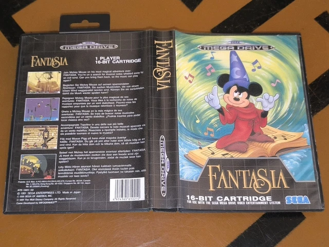## SEGA MEGA Drive - Fantasia Starring Disney's Mickey Mouse / MD Game ...