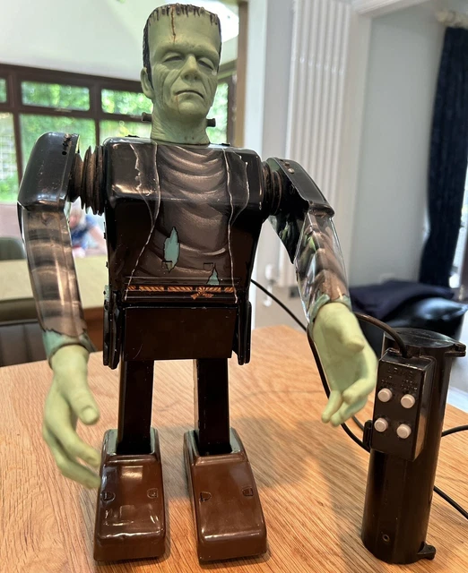 1960S MARX TOYS Japan Tin Battery Operated Remote Control Frankenstein ...