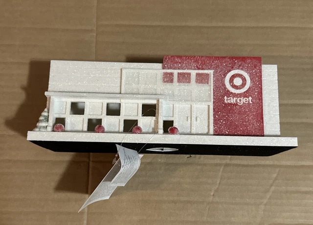 TARGET BULLSEYE PLAYGROUND Light Up Target Store Mini Christmas Village ...