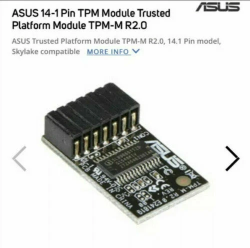ASUS TPM-M R2.0, Trusted Platform Module 14,1-poliges Modell (Brandneu ... ASUS TPM-M R2.0, Trusted Platform Module 14,1-poliges Modell (Brandneu ...