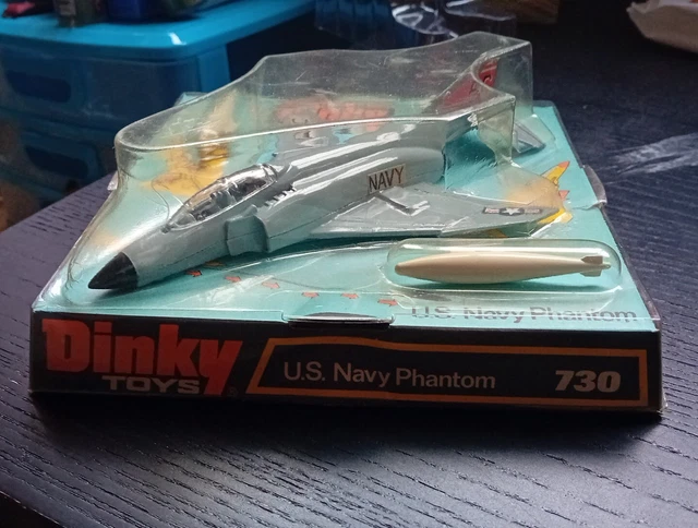 DINKY TOYS 730 McDonnell-Douglas F-4K Phantom II US Navy With Original ...