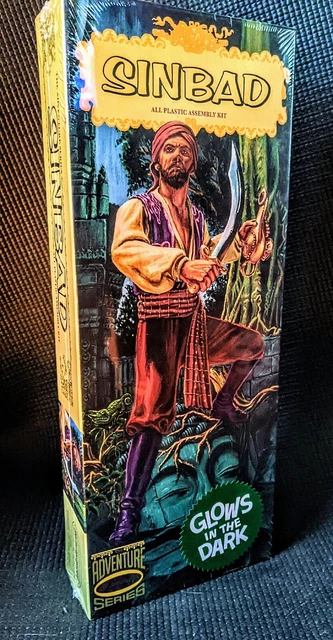 MONARCH MODELS AURORA Like The Adventure Series SINBAD 💥GLOW💥Figure Kit ...