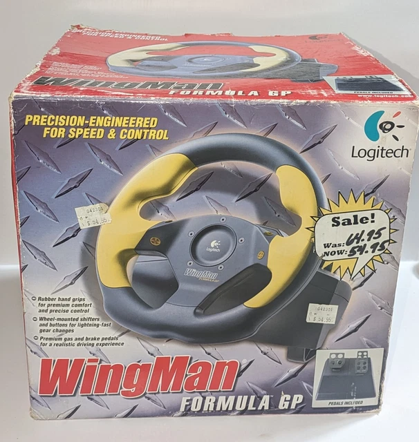 LOGITECH WINGMAN FORMULA GP Steering Wheel and Pedals 863185-0000 $70. ...