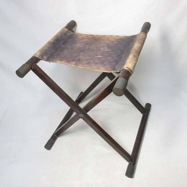 G1528: RARE JAPANESE old SAMURAI's chair during battle called SHOGI of ...
