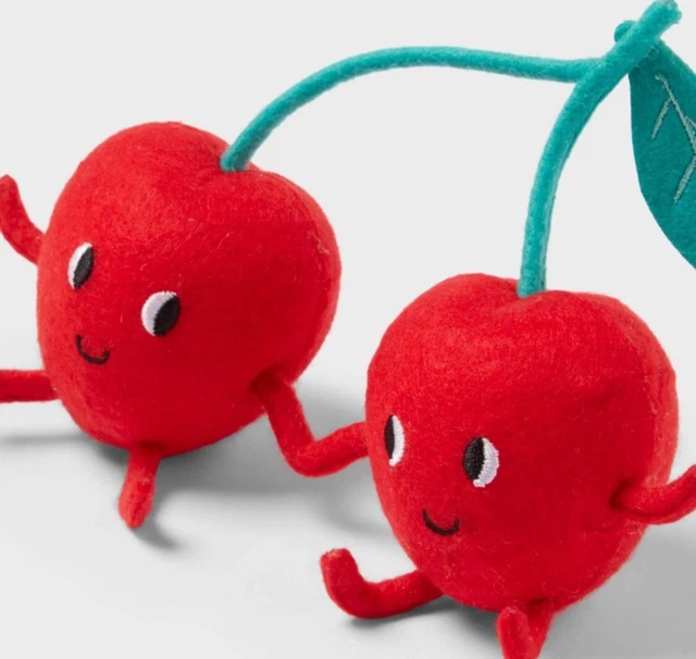 2025 TARGET SPRITZ 2025 Felt Cherry Duo Valentine's Day Figurine £14.55 ...
