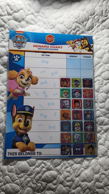 Paw Patrol Reward Chart FOR SALE! - PicClick UK