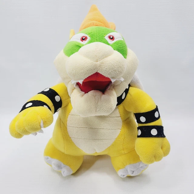 SUPER MARIO BOWSER King Koopa Stuffed Plush San-Eico Nintendo 10” £12. ...