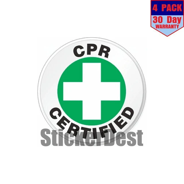CPR CERTIFIED HARD Hat Hard Hat Safety 4 Pack 4x4 Inch Sticker Decal 6 cpr-certified-hard-hat-hard-hat-safety-4-pack-4x4-inch-sticker-decal-6