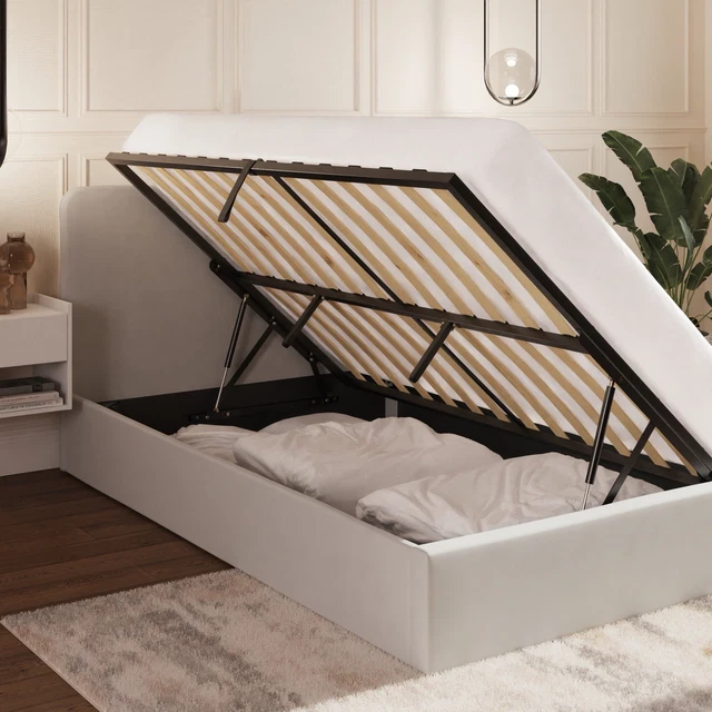 CHISWICK OTTOMAN BED - Grey / Small Double £156.70 - PicClick UK