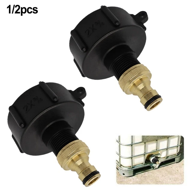 EASY TO USE Tank Adapter for 1000L Water Tanks with Garden Hose ...