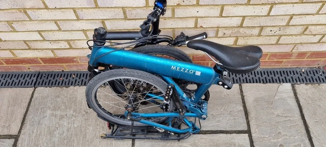 MEZZO D9 FOLDING Bike, Blue, 9 Speed (Brompton alternative) £335.00 ...