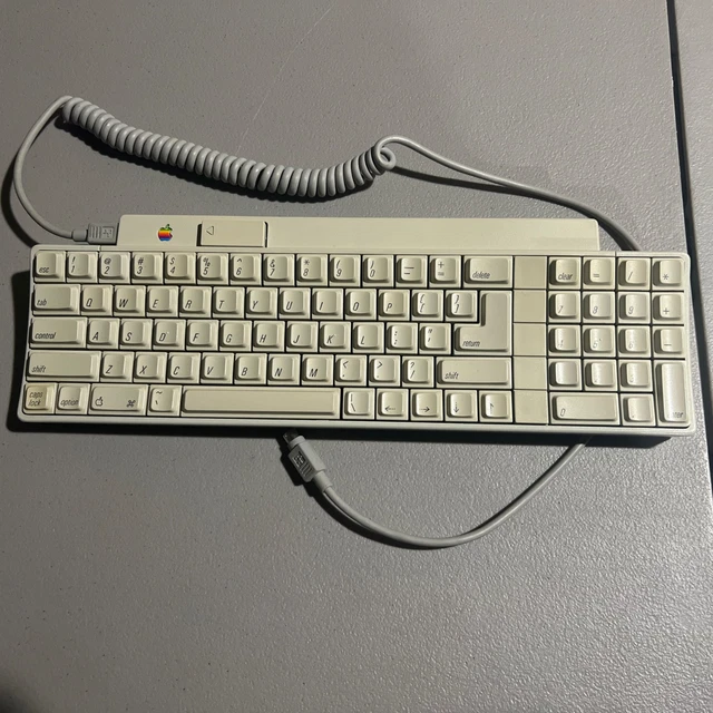 VINTAGE APPLE DESKTOP Bus (ADB) keyboard $27.00 - PicClick