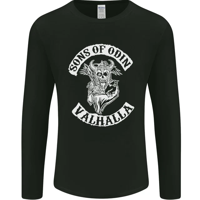 LANGARM-T-SHIRT SON OF Odin Walhalla Wikinger nordische Mythologie für Herren EUR 16,53 ...