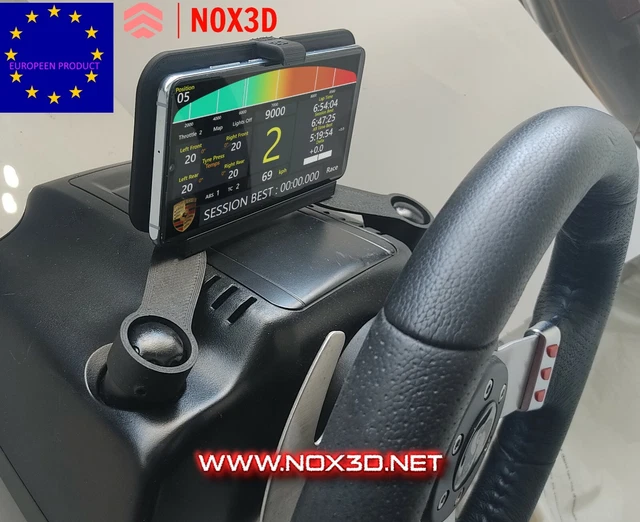 LOGITECH DASHBOARD G25 g27 g29 g920 g923 wheel dash mount phone support ...