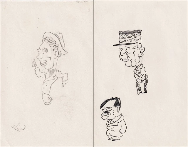 ADOLF HITLER PORTRAIT Caricature Drawing Drawing Drawing Drawing ...