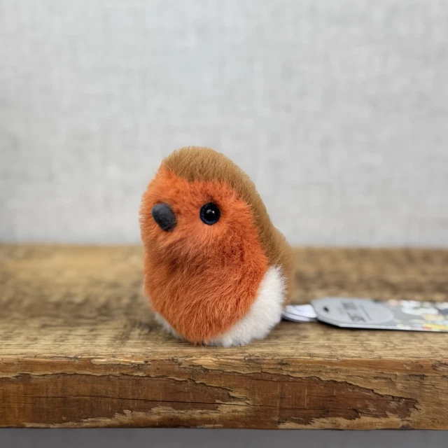 JELLYCAT BIRDLING ROBIN - Bird Pocket Pal Beanie Fluffy Bird Soft Toy ...