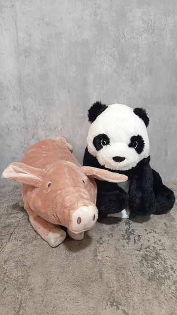 IKEA KRAMIG PANDA and Knorrig Pig Plush Soft Toys £9.03 - PicClick UK