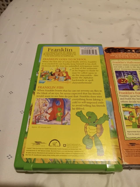 FRANKLIN'S HALLOWEEN & Franklin Goes To School (VHS, 1998) £12.56 ...