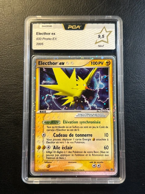 CARTE POKEMON ELECTHOR EX bloc ex Promo Nintendo 033 PCA 9,5 Neuf EUR ...