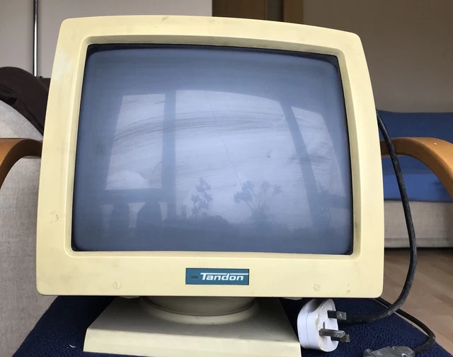 VINTAGE PC MONITOR Tandon Model DM-14 Manufactured 1988 £4.99 - PicClick UK