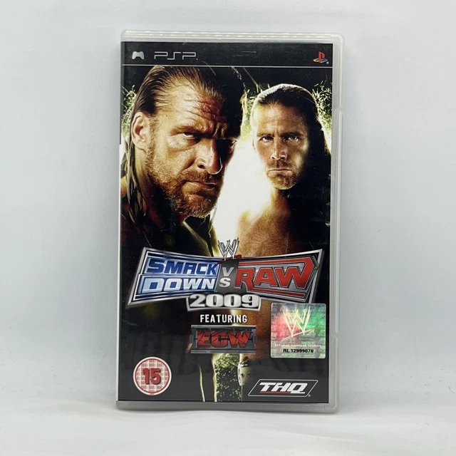 SMACKDOWN VS RAW 2009 PSP Sony PlayStation Portable PSP Video Game Free ...