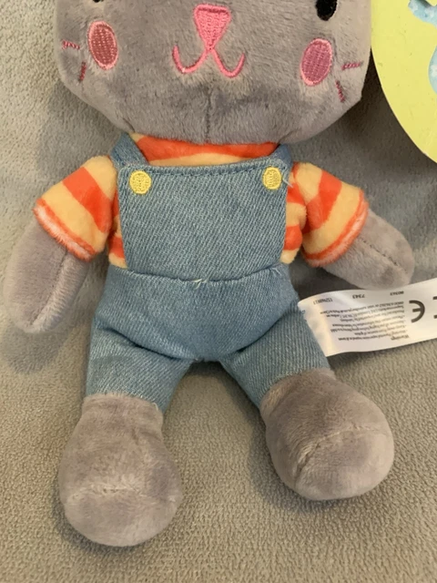 SAINSBURYS HOME BUNNY Rabbit Dungarees Plush Soft Toy 21cm Easter ...