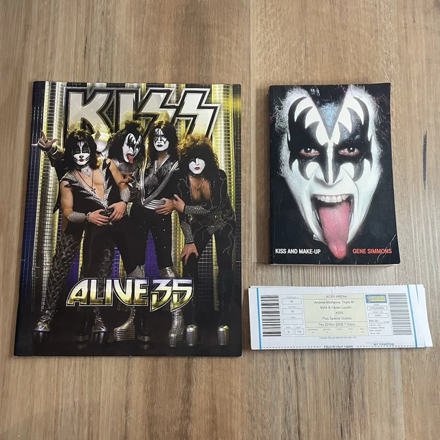 KISS ALIVE 35’CONCERT Tour Program 2008 Bonus Book and Original Ticket ...