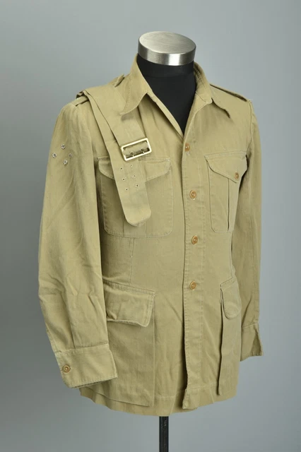 WW2 KHAKI DRILL Uniform Bush Jacket. Royal Tank Regiment RAC Officer's ...