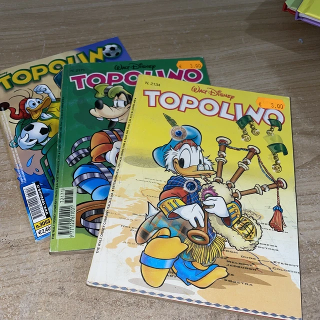 TOPOLINO DONALD DUCK Disney Children’s Comics Italian Language £3.00 ...