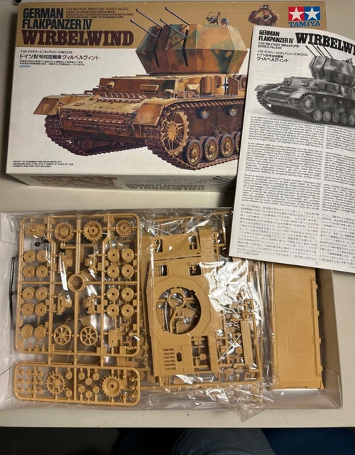 TAMIYA 1:35 FLAKPANZER IV WIRBELWIND Plastic Model Kit spediz. gratuita ...